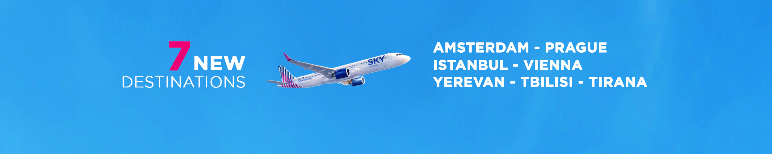 Discover our new route destinations | SKY express